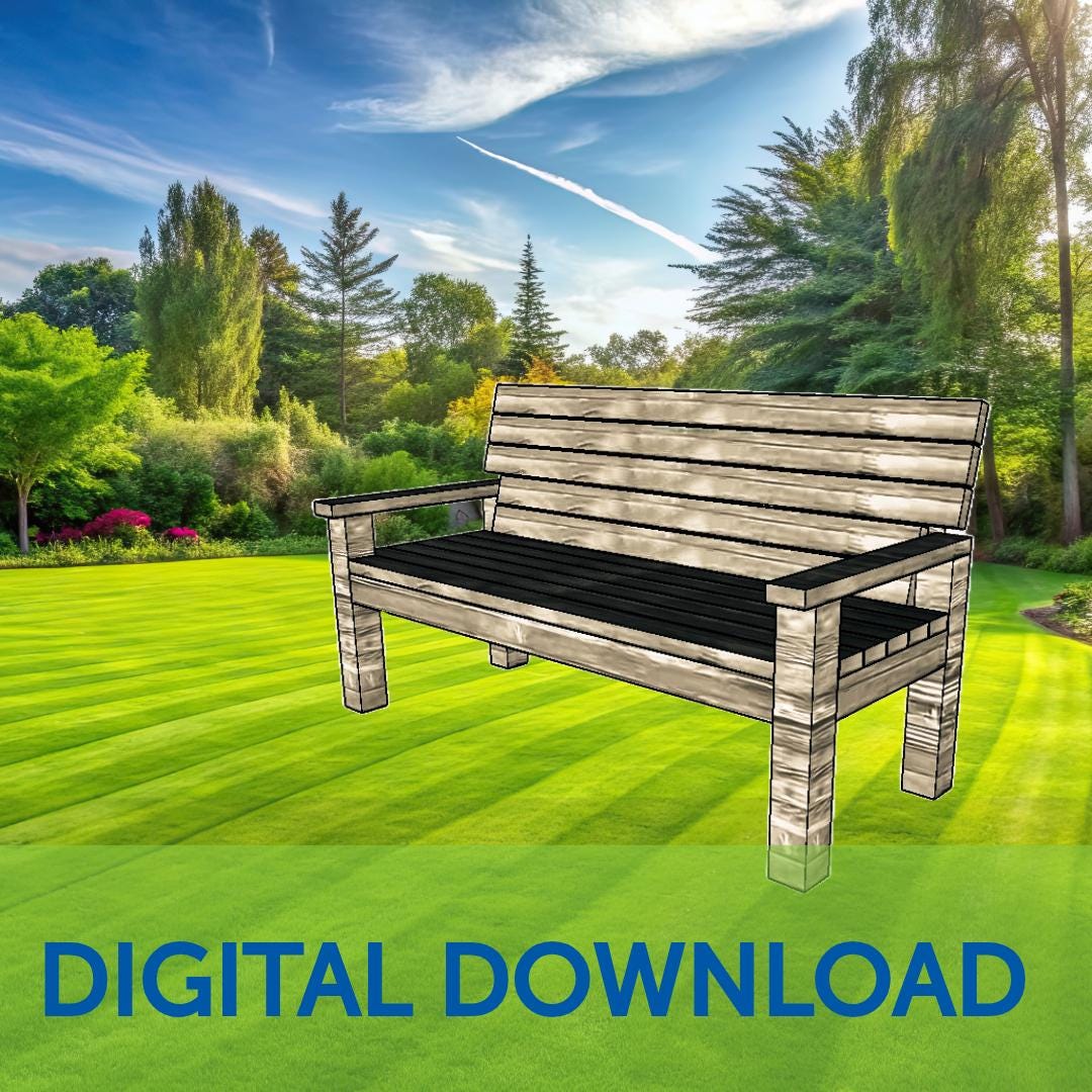 Easy to Follow DIY Outdoor Bench Guide | Hole Pocket Tool Needed ...