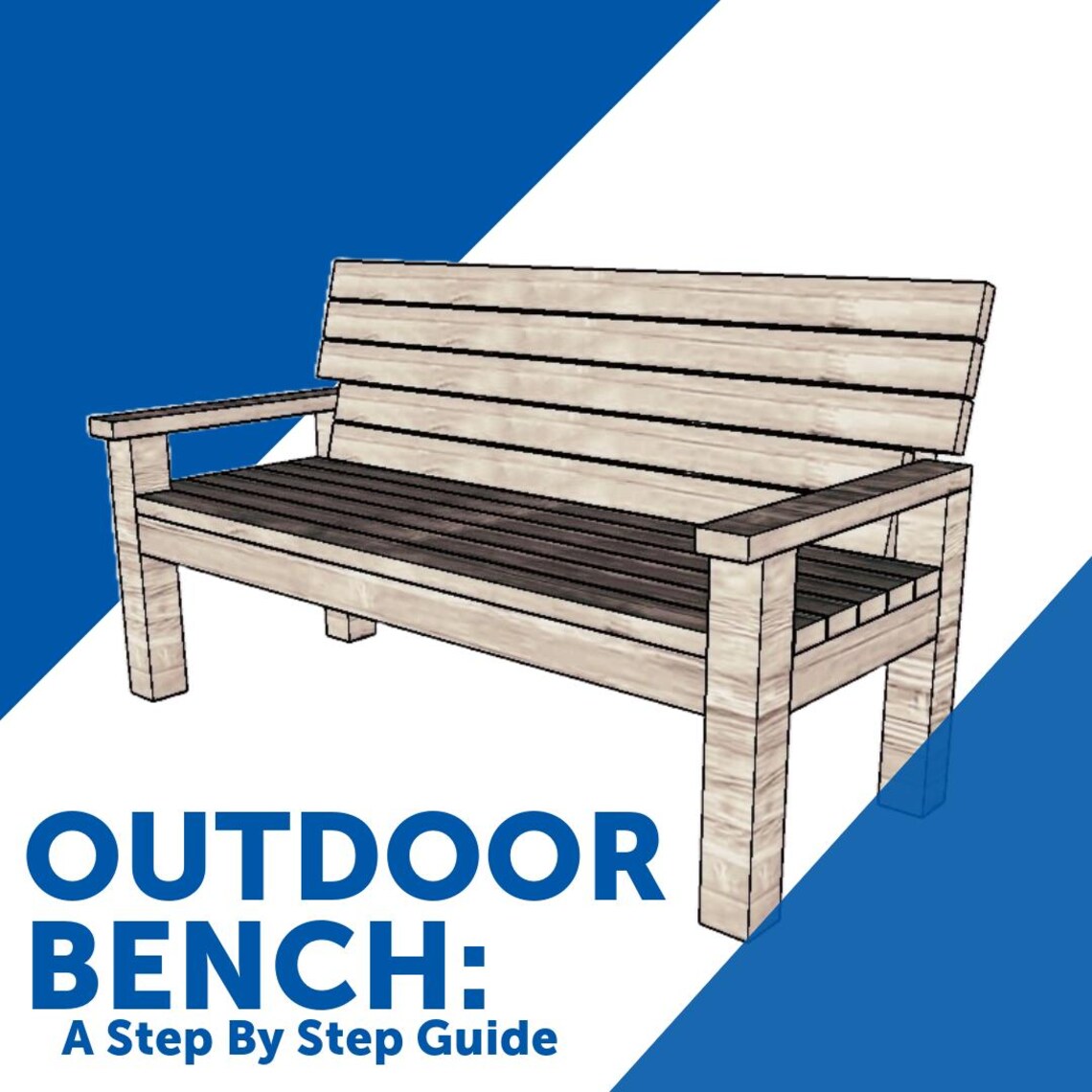 Easy to Follow DIY Outdoor Bench Guide | Hole Pocket Tool Needed ...