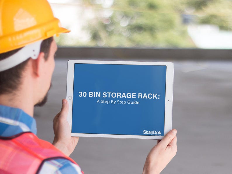 30 Bin Storage Rack Plans | Tote Storage Rack | Storage Bin Rack ...