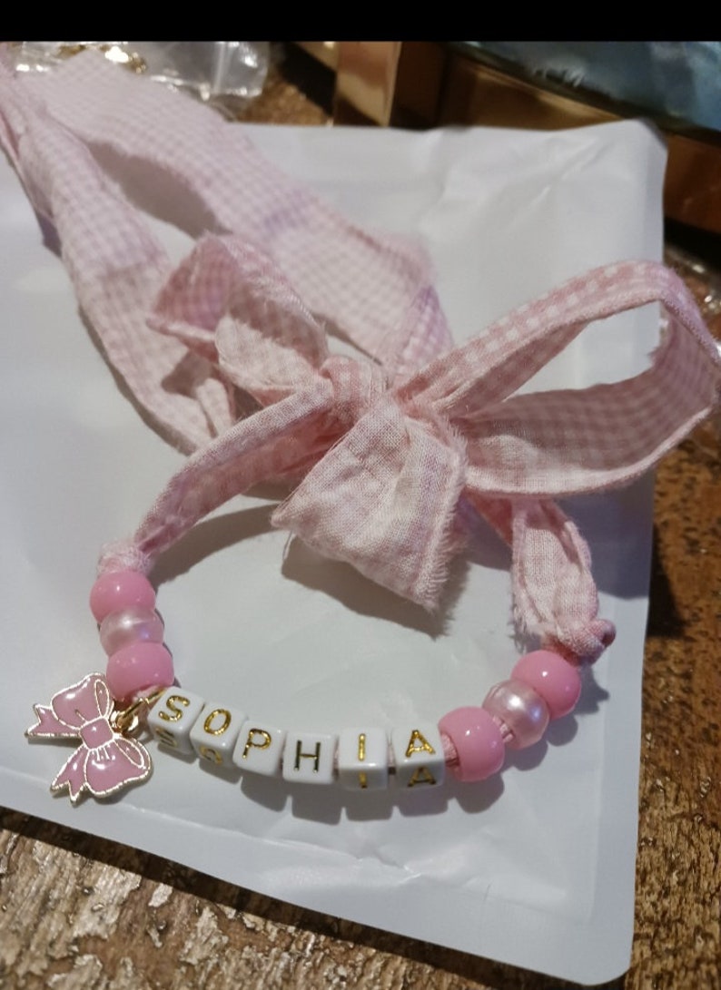 Love Shack Fancy Bow Bracelet, Personalize It , Add a Bow or Heart ...