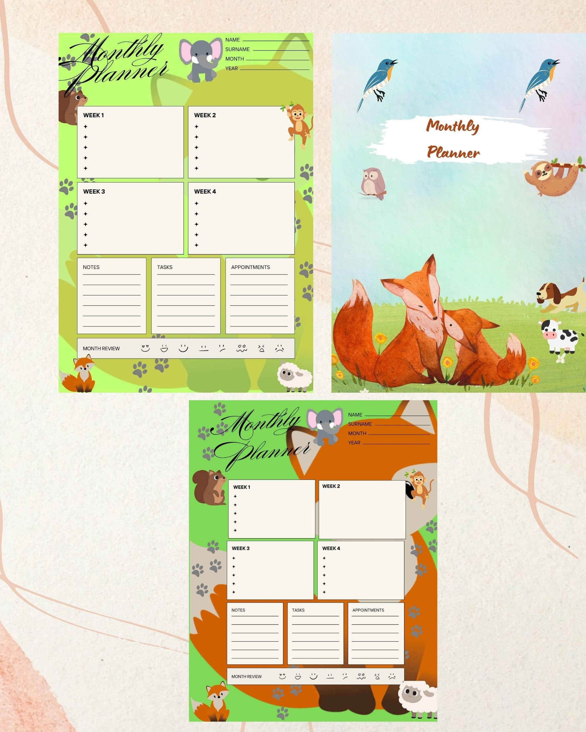 Planner for Kids Printable Best Digital Planner Kids Daily Planner ...