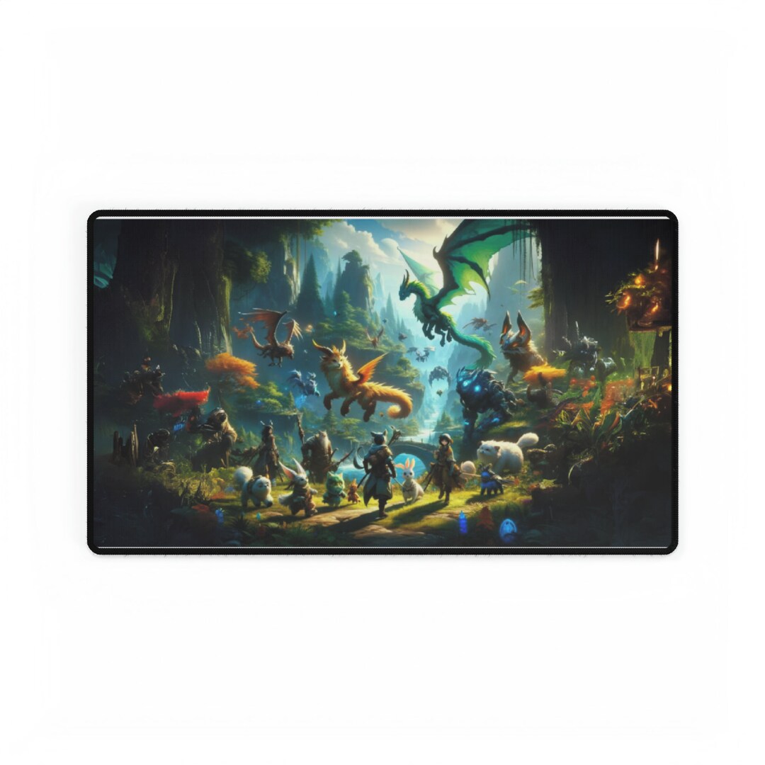 Palworld Themed Mouse Pad Fantasy Video Game Inspired Desk Mat, Durable ...