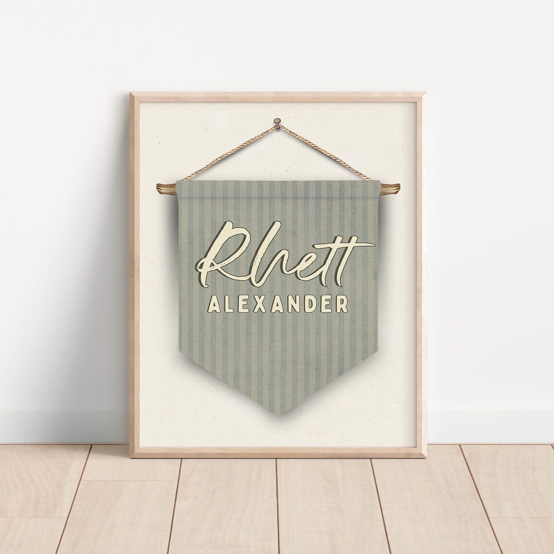 Custom Name Pennant Flag Personalized Pennant Banner Baby Shower ...