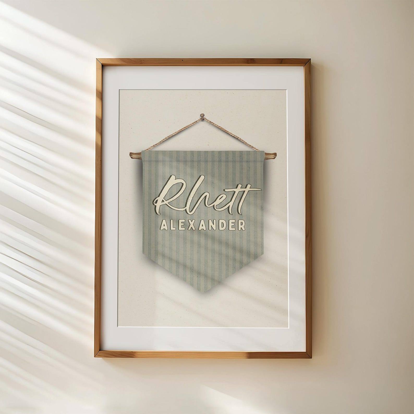 Custom Name Pennant Flag Personalized Pennant Banner Baby Shower ...