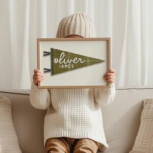 Custom Name Pennant Flag Personalized Pennant Banner Baby Shower ...