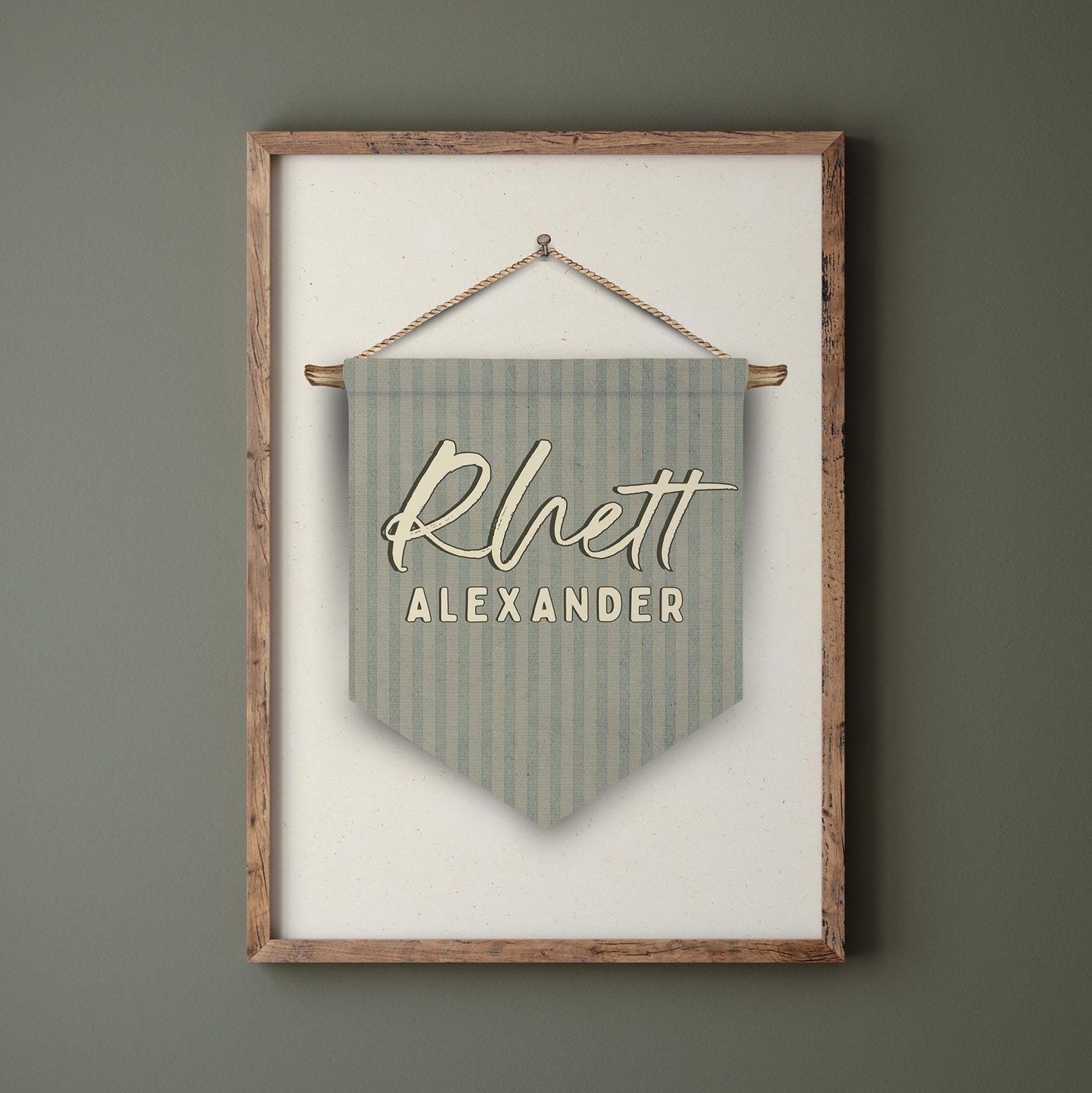 Custom Name Pennant Flag Personalized Pennant Banner Baby Shower ...