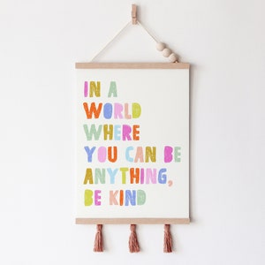 Kindness Art Print Be Kind Printable Wall Art Poster Kindness Print ...