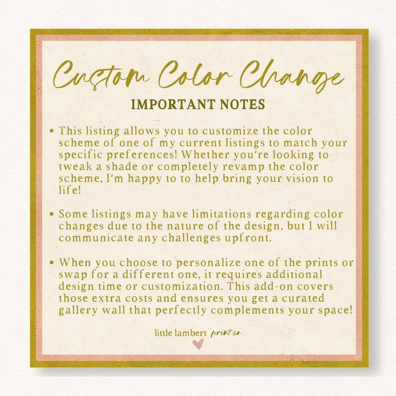 Color Change Request for My Digital Prints, Digital Download, Color ...