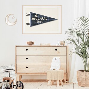 Custom Name Pennant Flag Personalized Pennant Banner Baby Shower ...