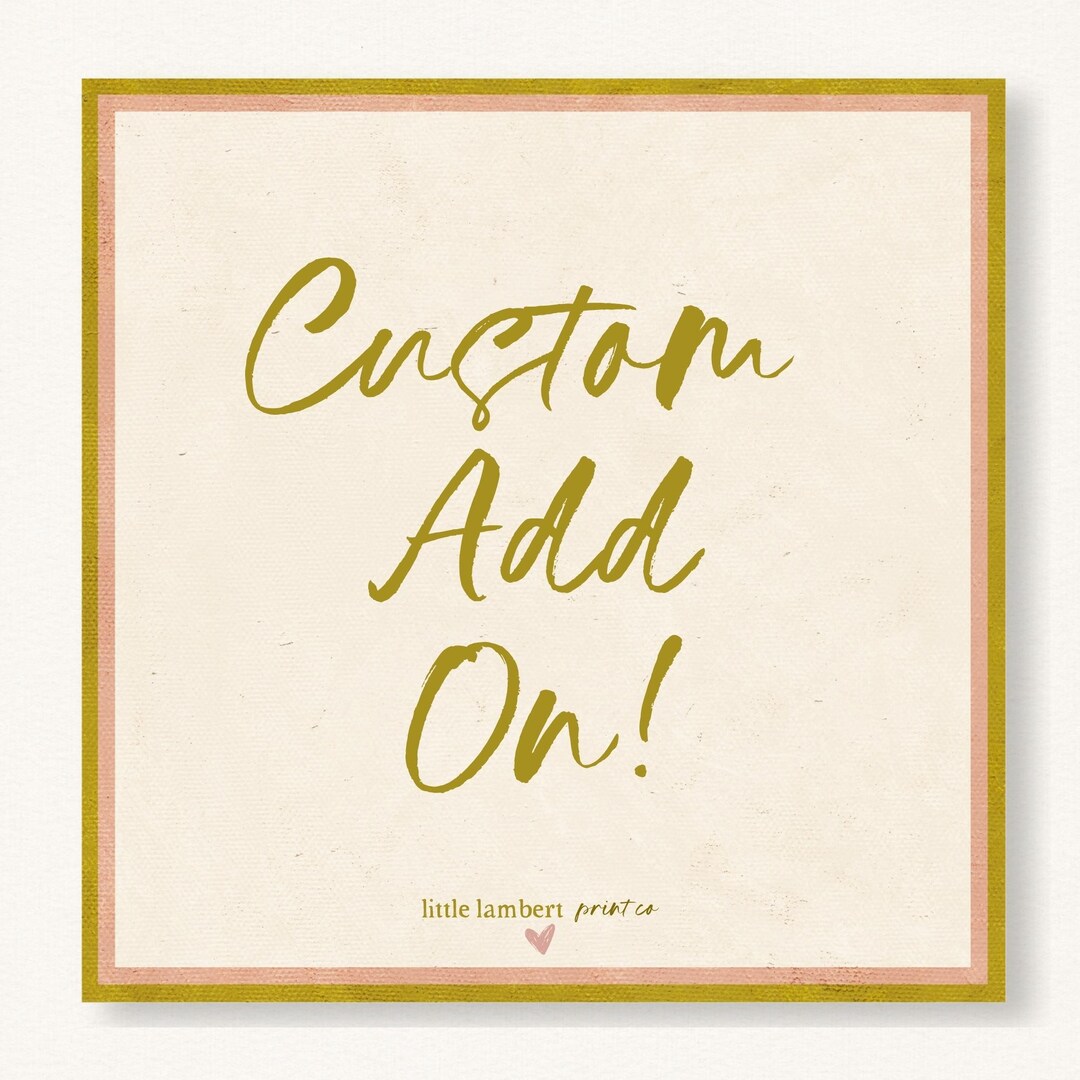 Custom Add on for My Digital Prints, Digital Download, Photo Swap ...