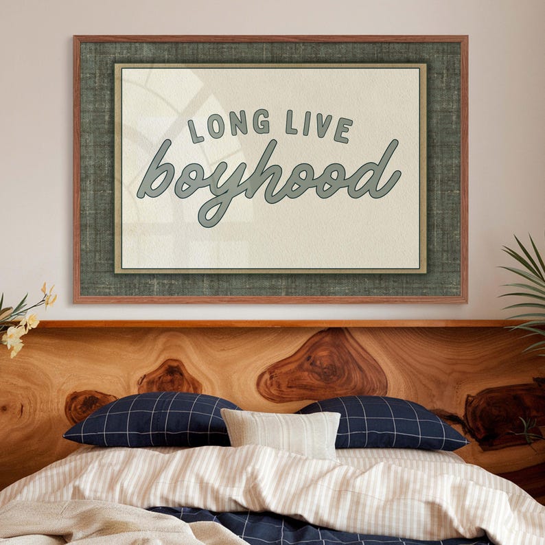 Boy Room Decor Wall Art Digital Download Nursery Print Vintage Style ...