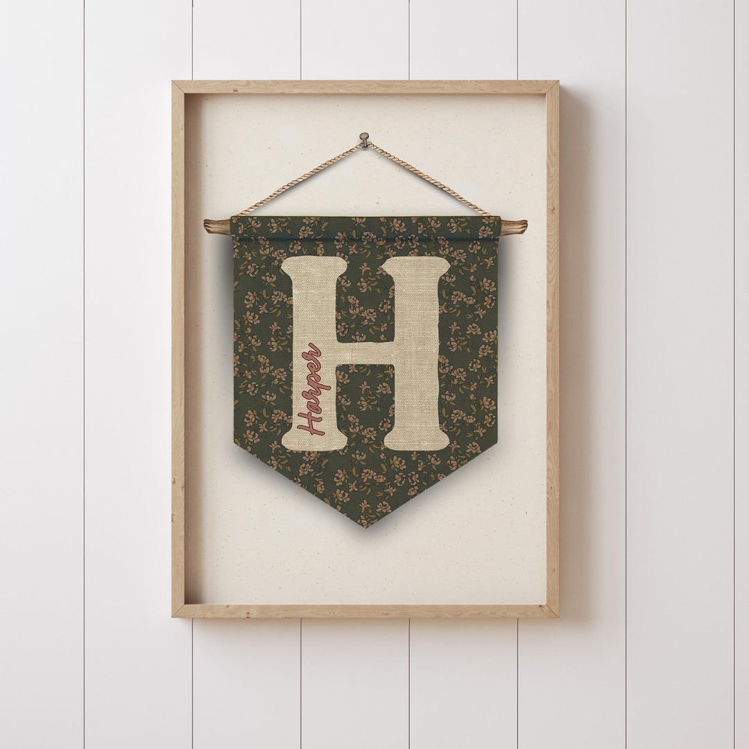 Custom Name Pennant Flag Personalized Pennant Banner Baby Shower ...