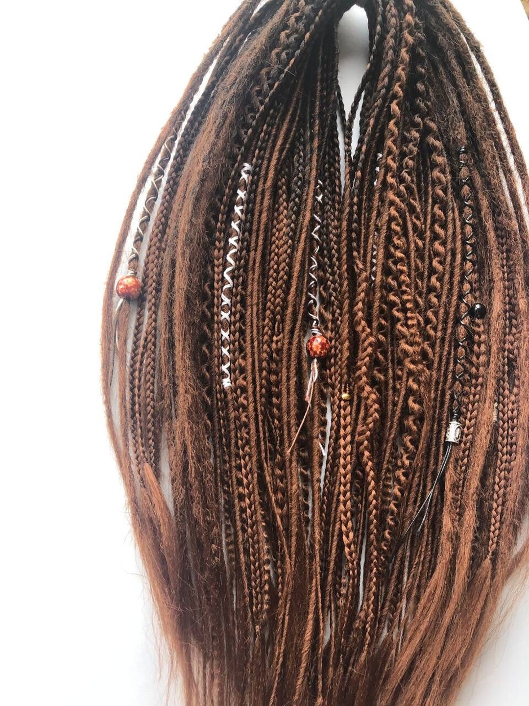 Handmade Dreadlocks, Brown Dreadlocks, Black-brown Dreadlocks, Textured ...