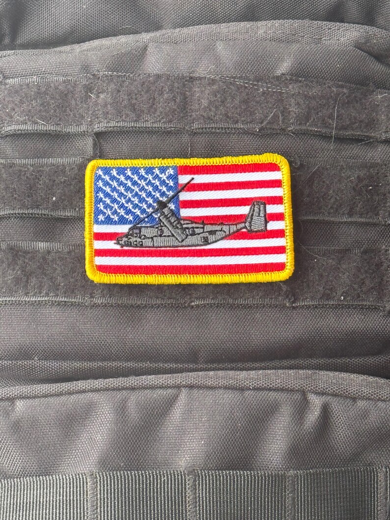 MV-22 Military Osprey American Flag Velcro Patch USMC - Etsy