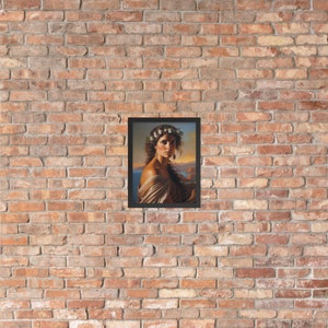 Classic Greek Art Female Poster, Ayous Wood Frame, Acrylite Front ...