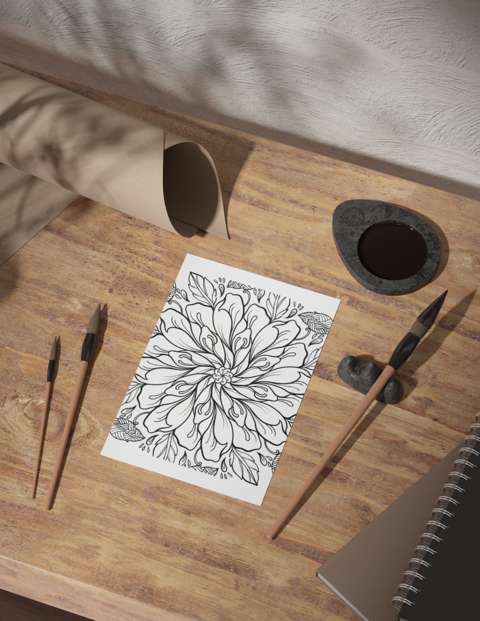 20 Full Page Floral Mandala Coloring Pages | Printable PDF Flower ...