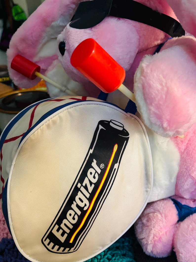 Vintage 1995 Energizer Bunny Plush: Pink Advertising Icon - Etsy