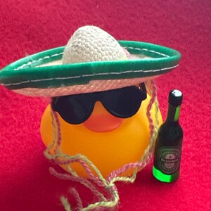 Fiesta Rubber Duck With Beer: Custom Hat, Cinco De Mayo Themed! - Etsy