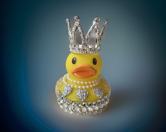 Rhinestone Rubber Duck-bling Duck-large 7 Inch-glass Rhinestones-custom ...