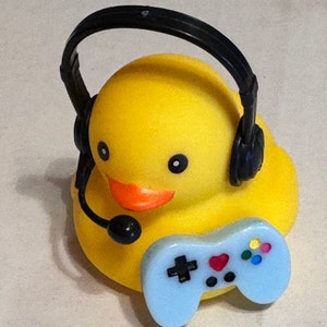 Gamer Rubber Duck With Headset: Game Room Decor, Stocking Stuffer - Etsy