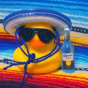 Fiesta Rubber Duck With Beer: Custom Hat, Cinco De Mayo Themed! - Etsy