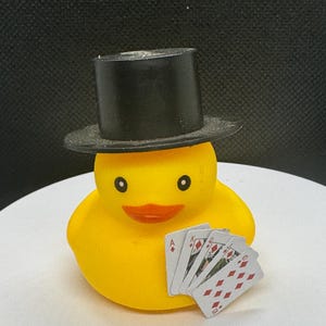 Poker Duck, Card Tricks, Lucky Rubber Duck - Etsy