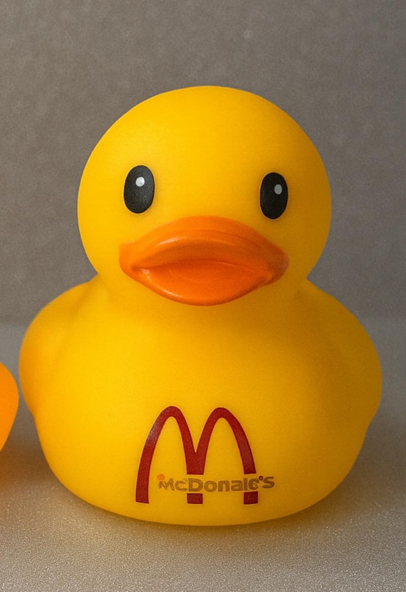 Mcdonald's Inspired Rubber Duck: Fast Food Novelty Collectible - Etsy