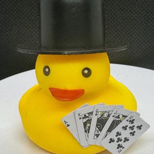 Poker Duck, Card Tricks, Lucky Rubber Duck - Etsy