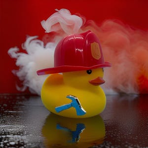 Firefighter Duck - Etsy