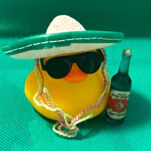 Fiesta Rubber Duck With Beer: Custom Hat, Cinco De Mayo Themed! - Etsy