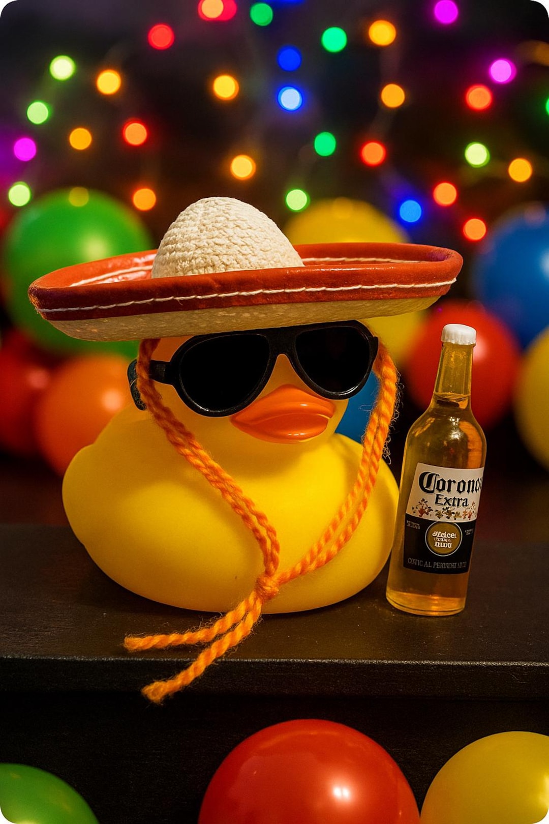 Fiesta Rubber Duck With Beer: Custom Hat, Cinco De Mayo Themed! - Etsy