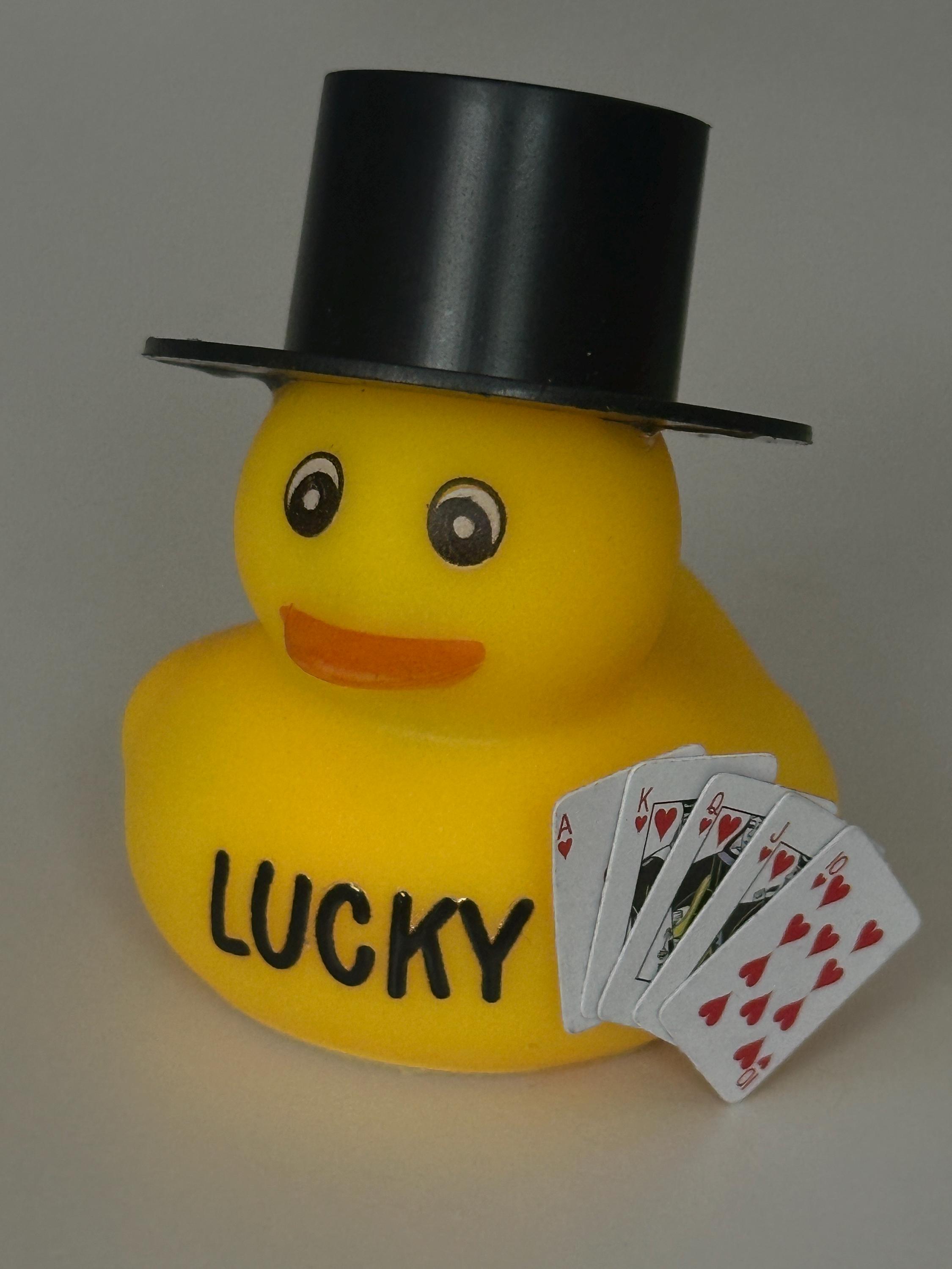 Poker Duck, Card Tricks, Lucky Rubber Duck - Etsy