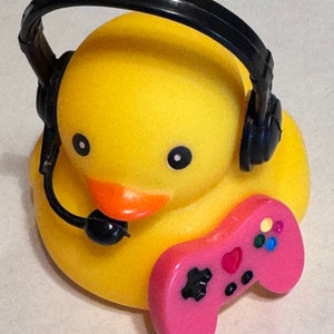 Gamer Rubber Duck With Headset: Game Room Decor, Stocking Stuffer - Etsy