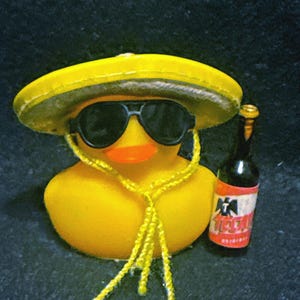 Fiesta Rubber Duck With Beer: Custom Hat, Cinco De Mayo Themed! - Etsy