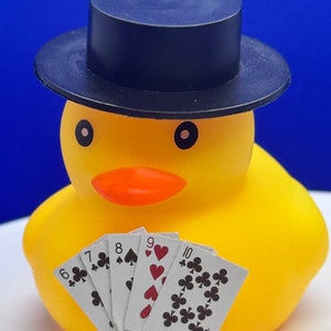 Poker Duck, Card Tricks, Lucky Rubber Duck - Etsy