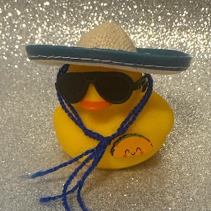 Fiesta Rubber Duck With Beer: Custom Hat, Cinco De Mayo Themed! - Etsy