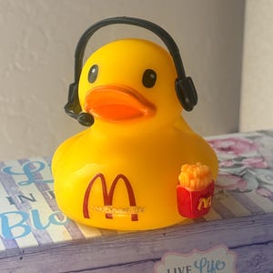 Mcdonald's Inspired Rubber Duck: Fast Food Novelty Collectible - Etsy