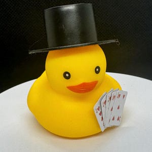 Poker Duck, Card Tricks, Lucky Rubber Duck - Etsy