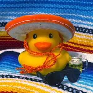 Fiesta Rubber Duck With Beer: Custom Hat, Cinco De Mayo Themed! - Etsy