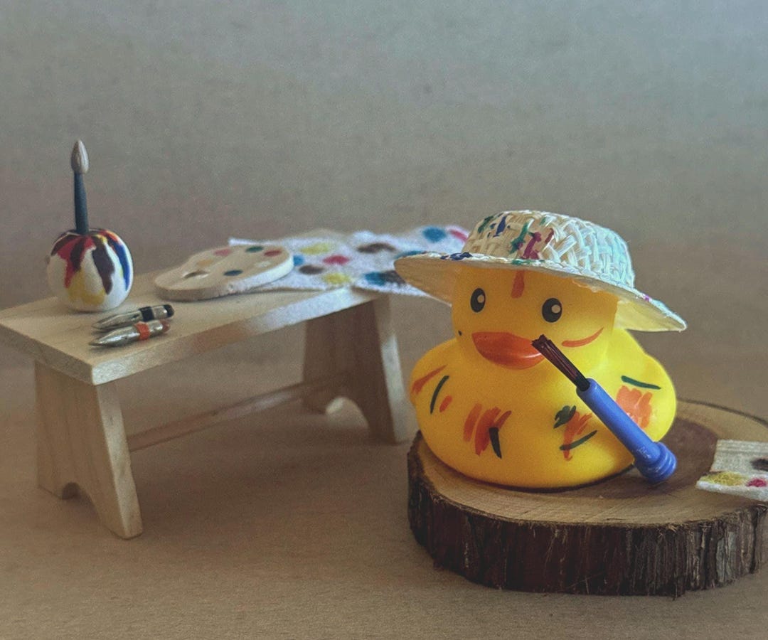 Artist Duck, Pictures Will Vary, as Each One is Truly Unique. - Etsy