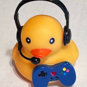 Gamer Rubber Duck With Headset: Game Room Decor, Stocking Stuffer - Etsy