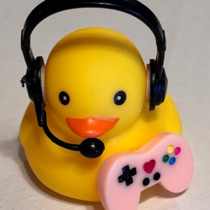 Gamer Rubber Duck With Headset: Game Room Decor, Stocking Stuffer - Etsy