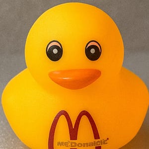 Mcdonald's Inspired Rubber Duck: Fast Food Novelty Collectible - Etsy