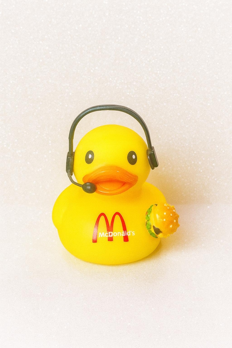 Mcdonald's Inspired Rubber Duck: Fast Food Novelty Collectible - Etsy