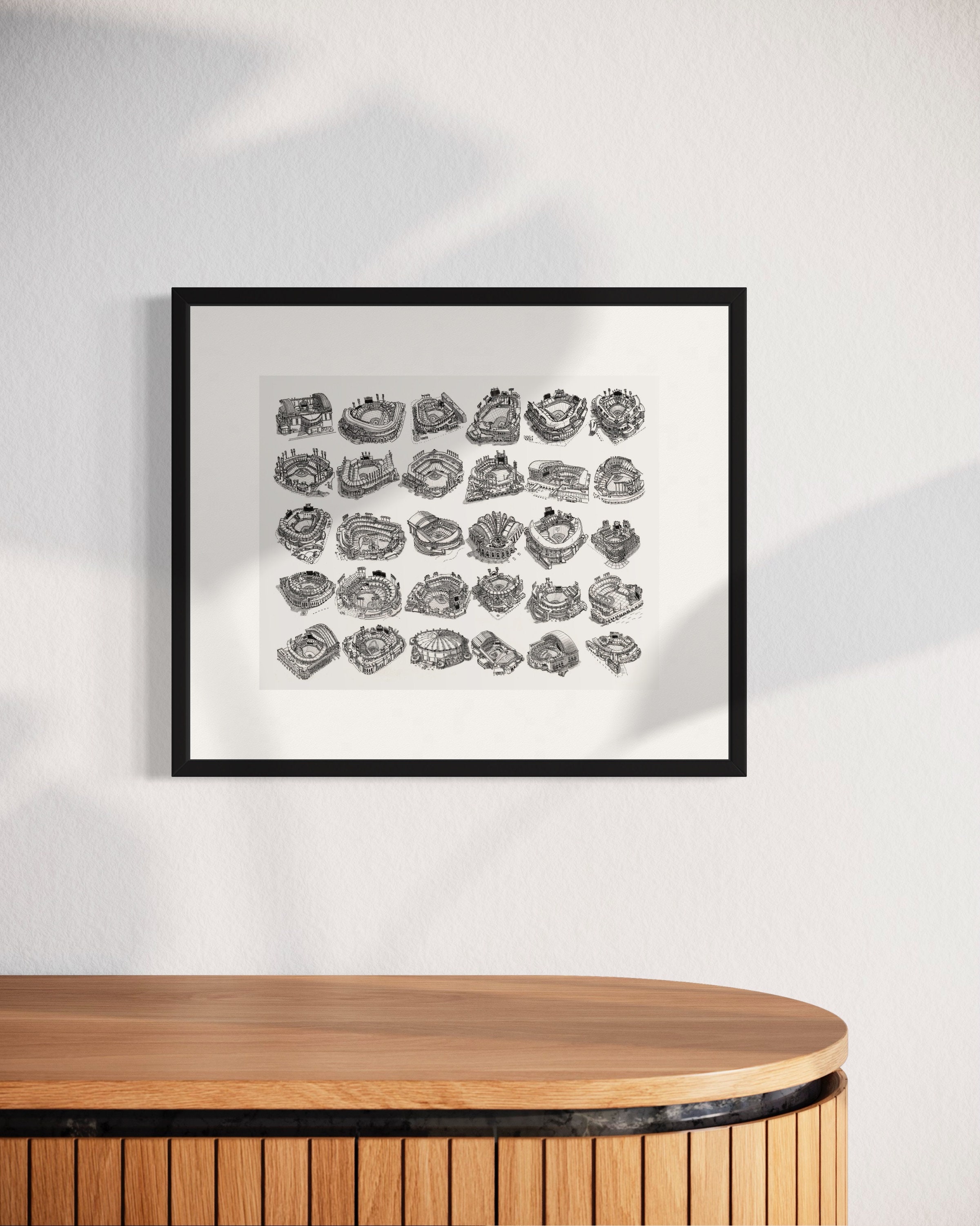 MLB Stadiums Sketch Collection | Pen & Ink Print - Etsy