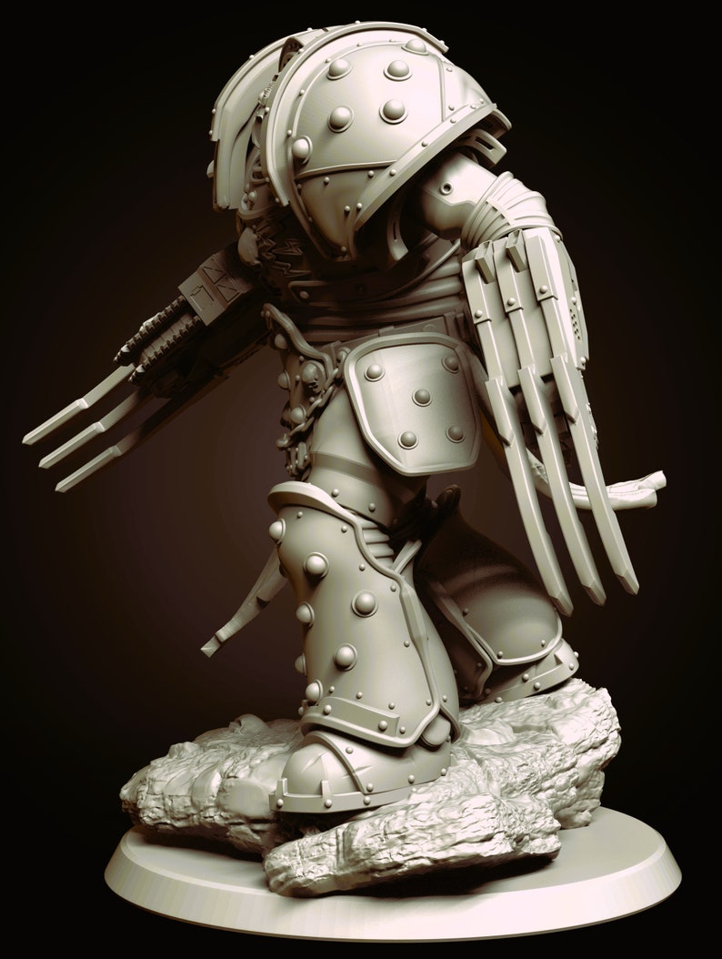 Space Marine Stl Sculpture, 3D Model, Digital File, 3D Printer File ...