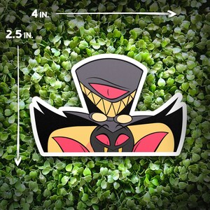 Sir Pentious Car Window Peeper Sticker Hazbin Hotel Peeker Waterproof ...
