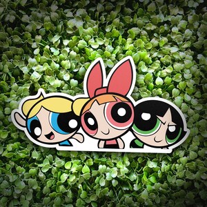 Powerpuff Girls Group Sticker the Powerpuff Girls Peeker Laptop Decal ...