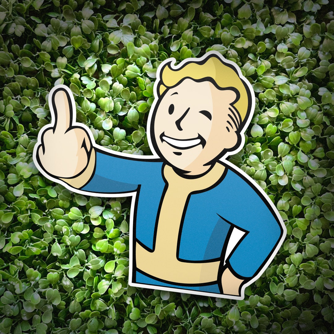 Vault Boy Funny Sticker Fallout Series Vault Boy Sticker Fallout Games ...