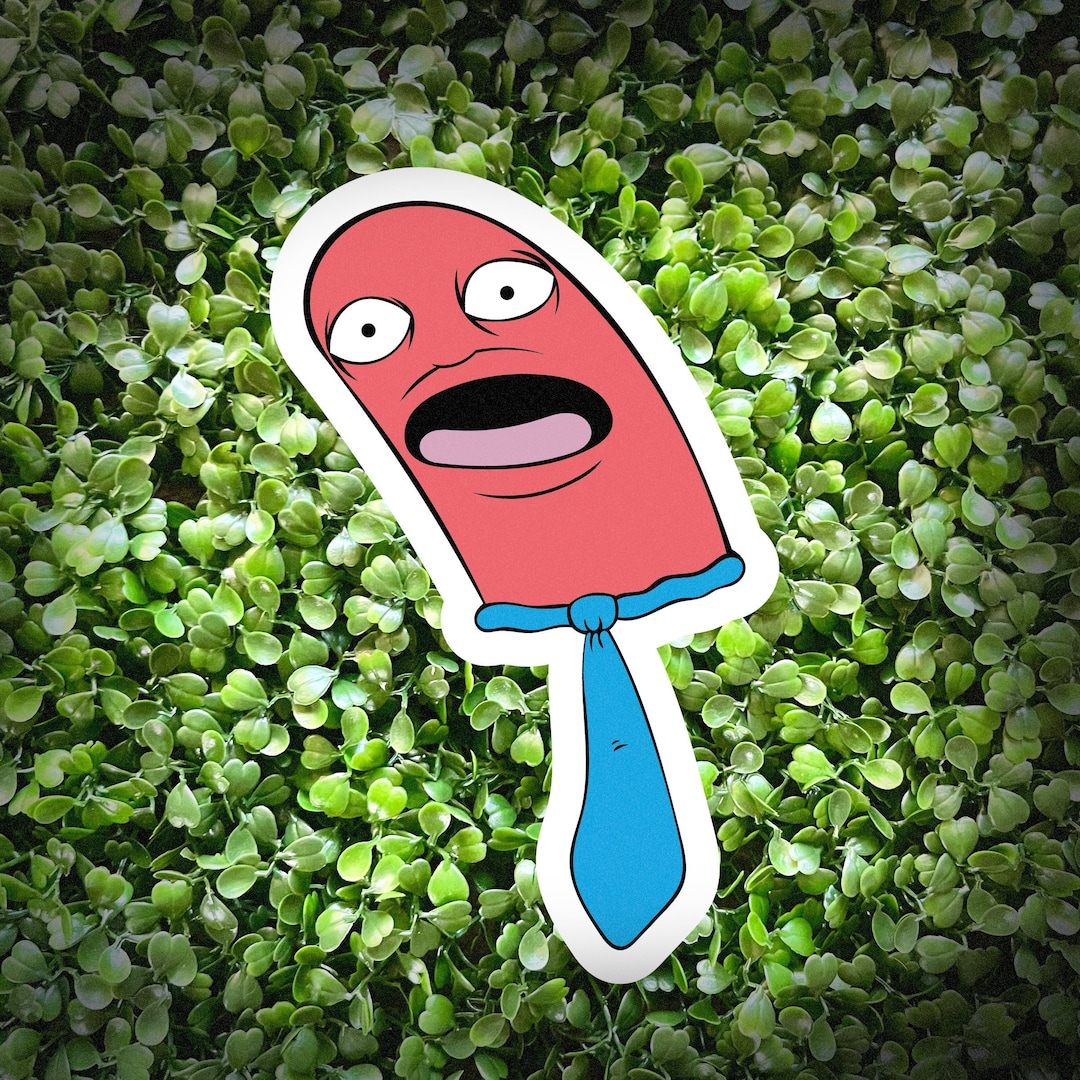 Screaming Front Facing Allan Sticker Smiling Friends Waterproof Decal ...